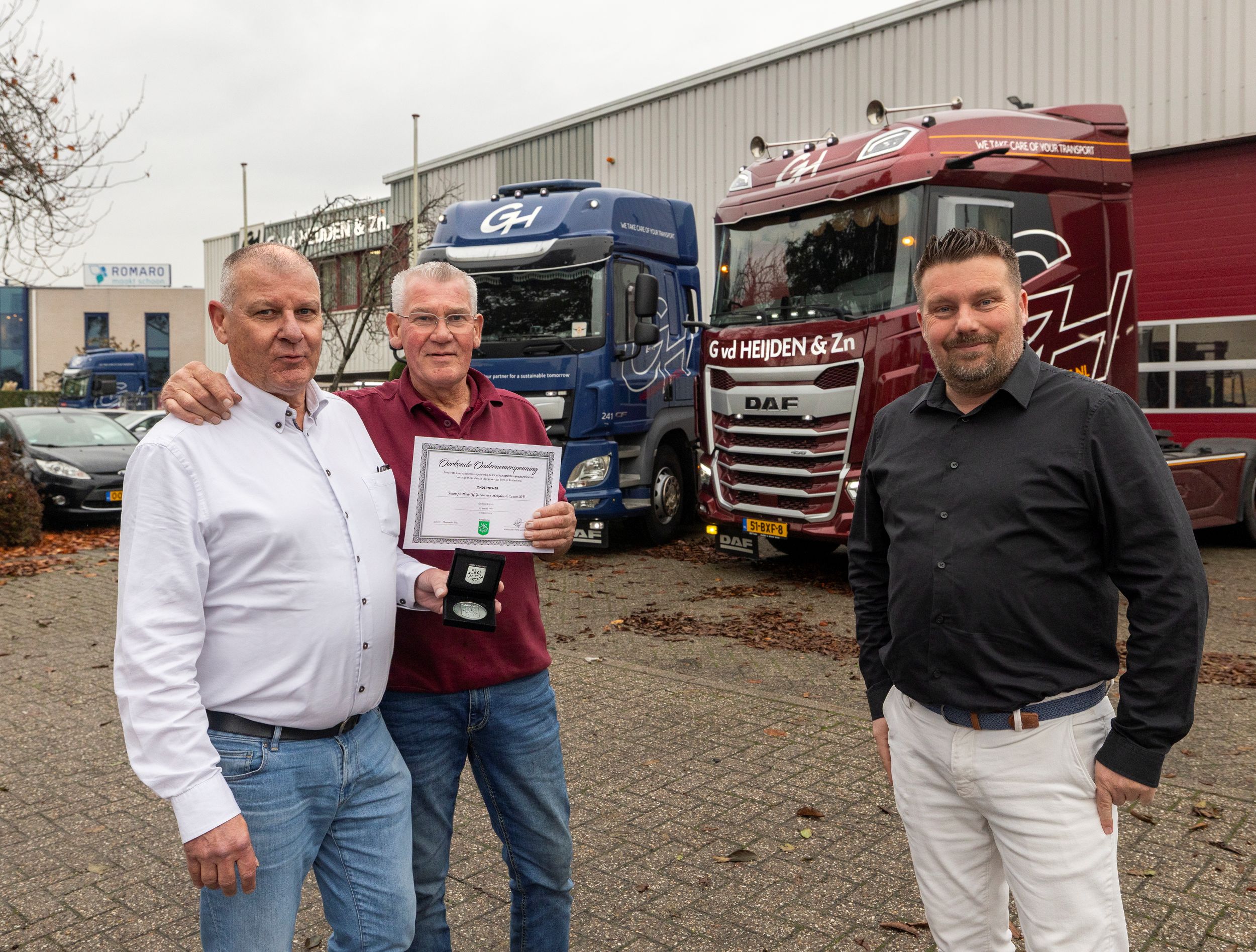 Ondernemerspenning voor G. van der Heijden - Gemeente Ridderkerk